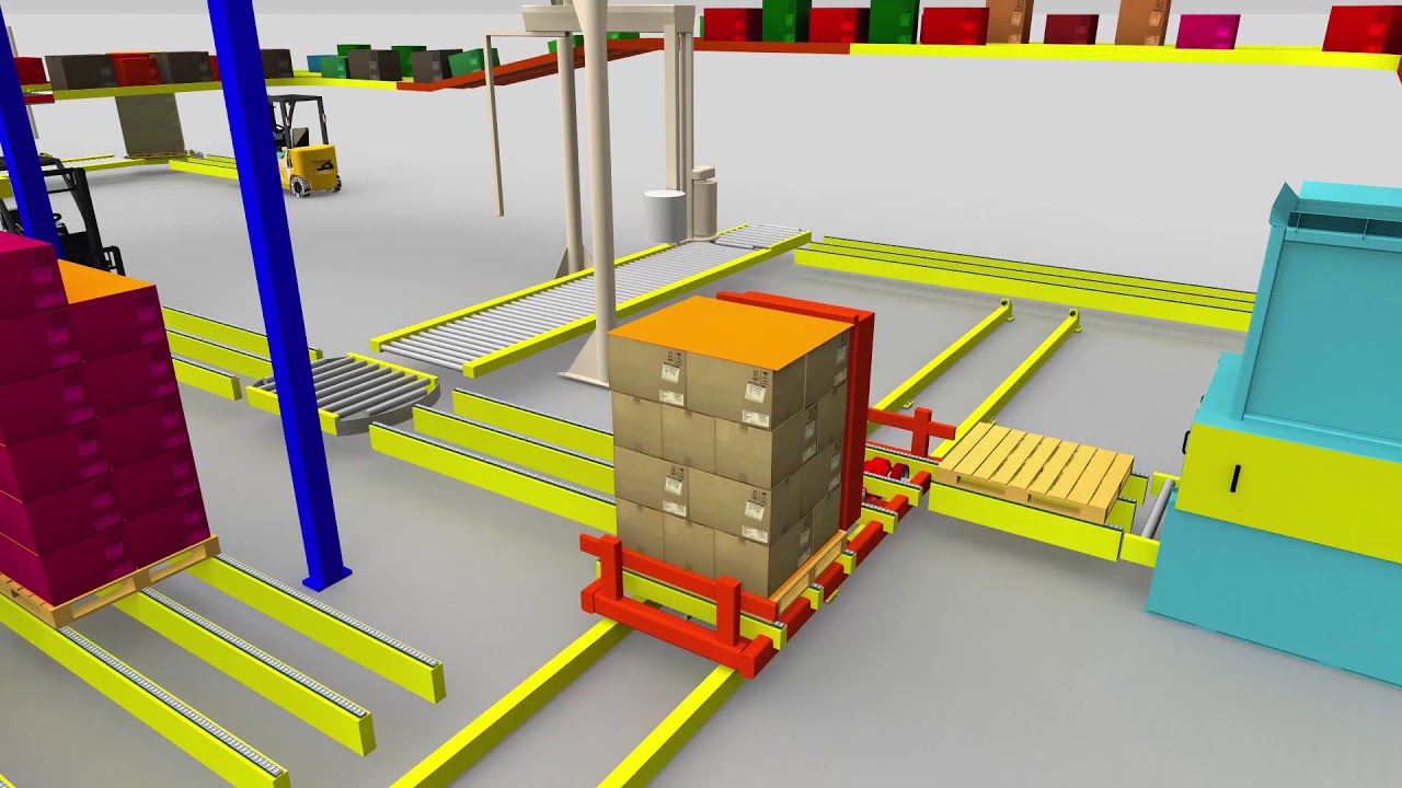 Multi-Line Palletizing Simulation