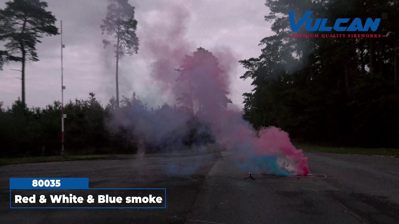 80035 - Red & White & Blue smoke