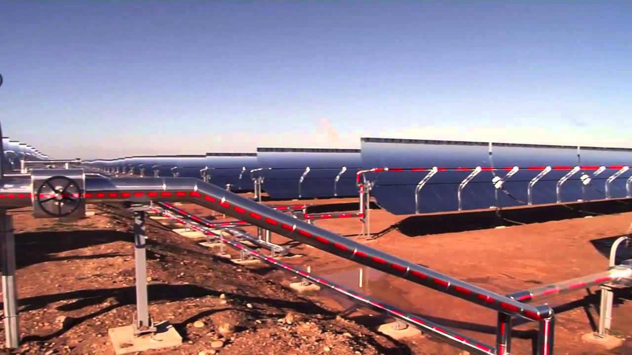Campo de colectores CPC (colectores cilindro-parabólicos)