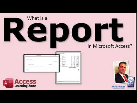 What is a Report in Microsoft Access?