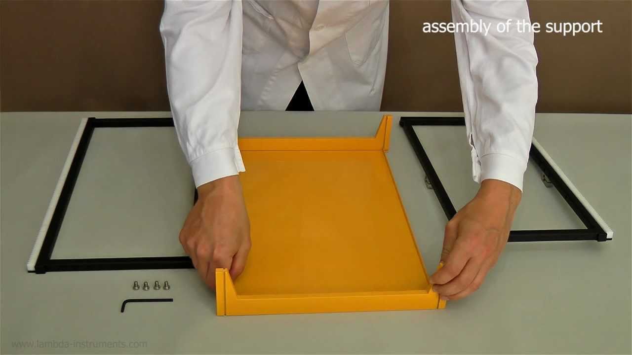 Fraction collector and sampler LAMBDA OMNICOLL: assembly and easy programming of the rack positions