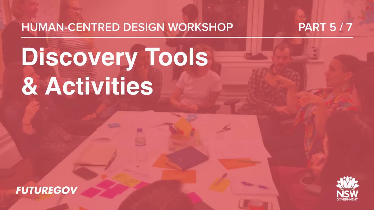 Discovery tools and activities - Human-centred design workshop