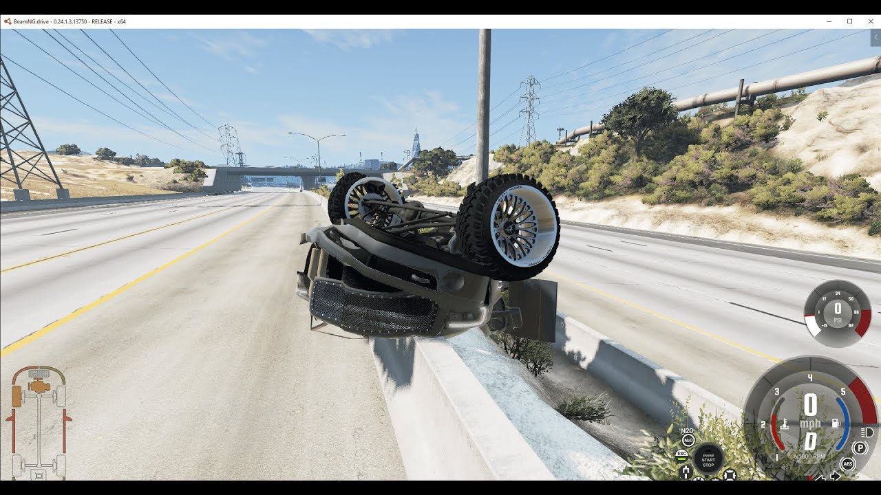 Having fun destroying a 3rd gen dodge