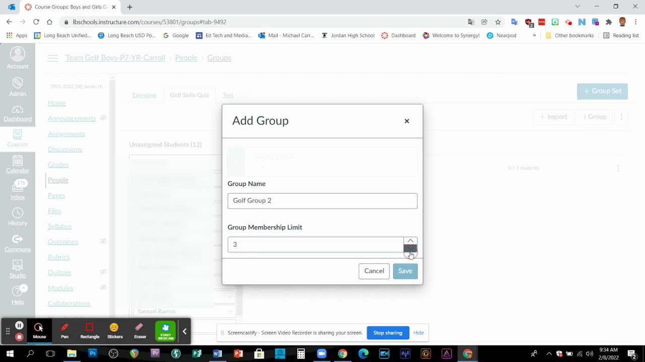Group Assignments in Canvas