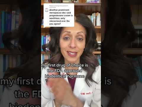 I start by prescribing FDA-approved #progesterone, and will use #progesteronecream in #perimenopause