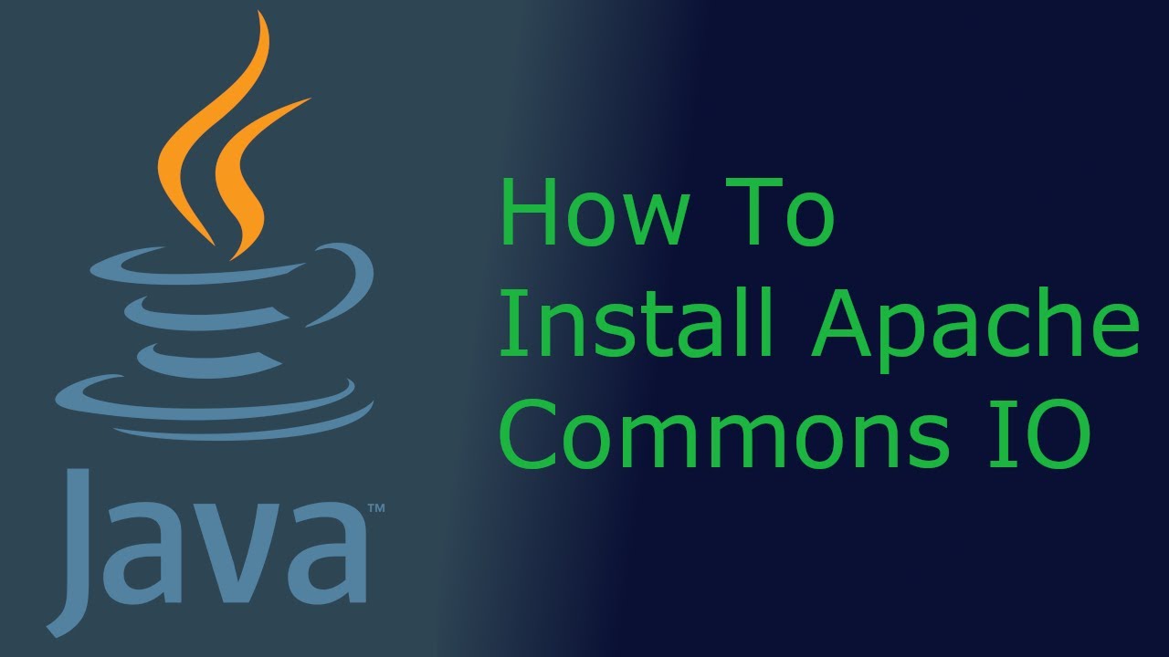 Java How To Install Apache Commons IO