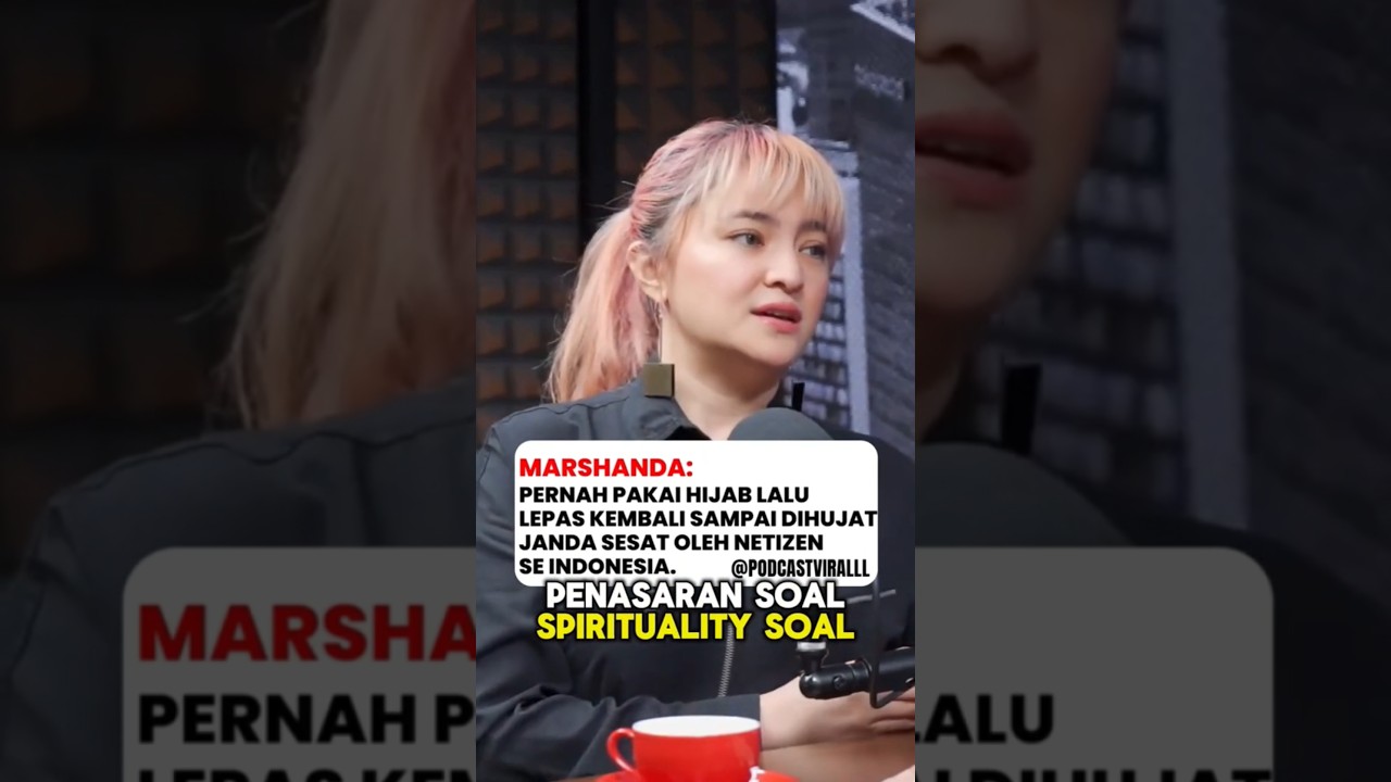 MARSHANDA:PERNAH DIHUJAT SE INDONESIA KARENA LEPAS HIJAB #trending #marshanda #viralvideo #viral
