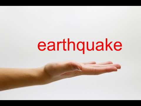 How to Pronounce earthquake - American English