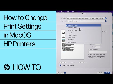 How to Change Print Settings in MacOS | HP Printers | HP Support