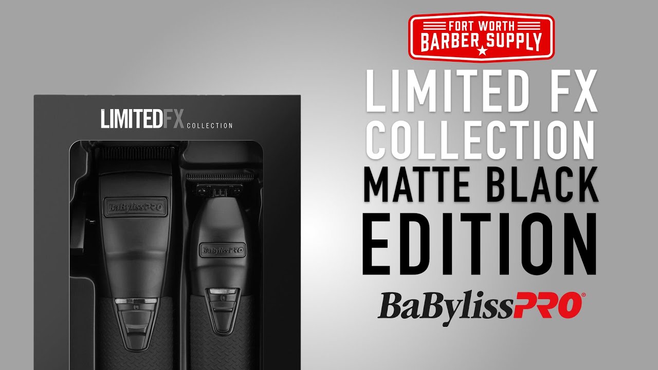 BaByliss Pro Matte Black LimitedFX+ Combo