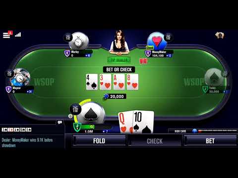 World Series of Poker – WSOP Free Texas Holdem Gameplay