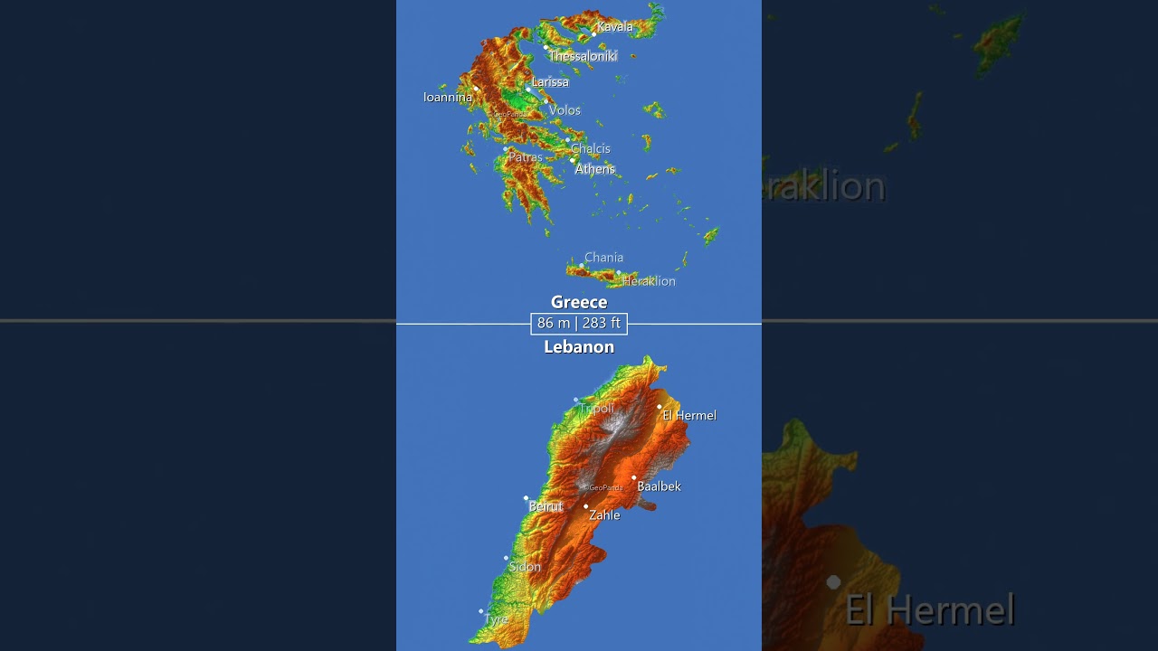 Prepare yourself for Greece 🇬🇷 vs Lebanon 🇱🇧! ⛰️🌊#geography #mapbattle #greece #lebanon
