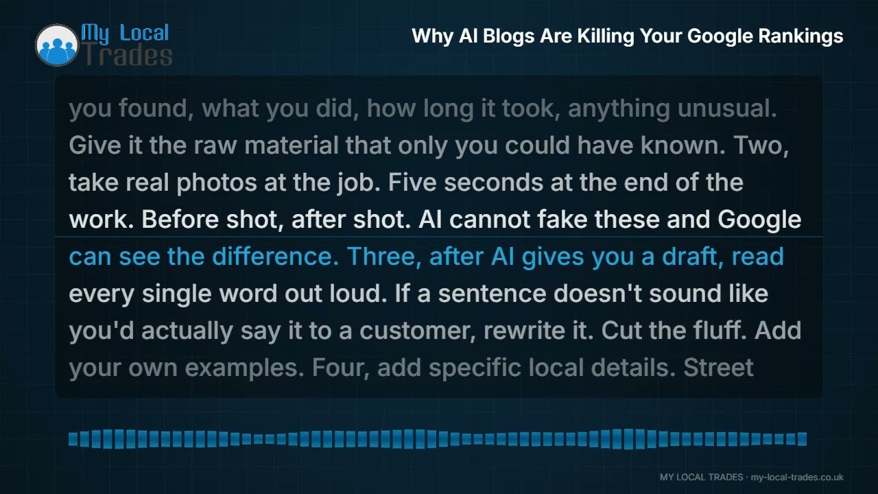 Why AI Blogs Are Killing Your Google Rankings
