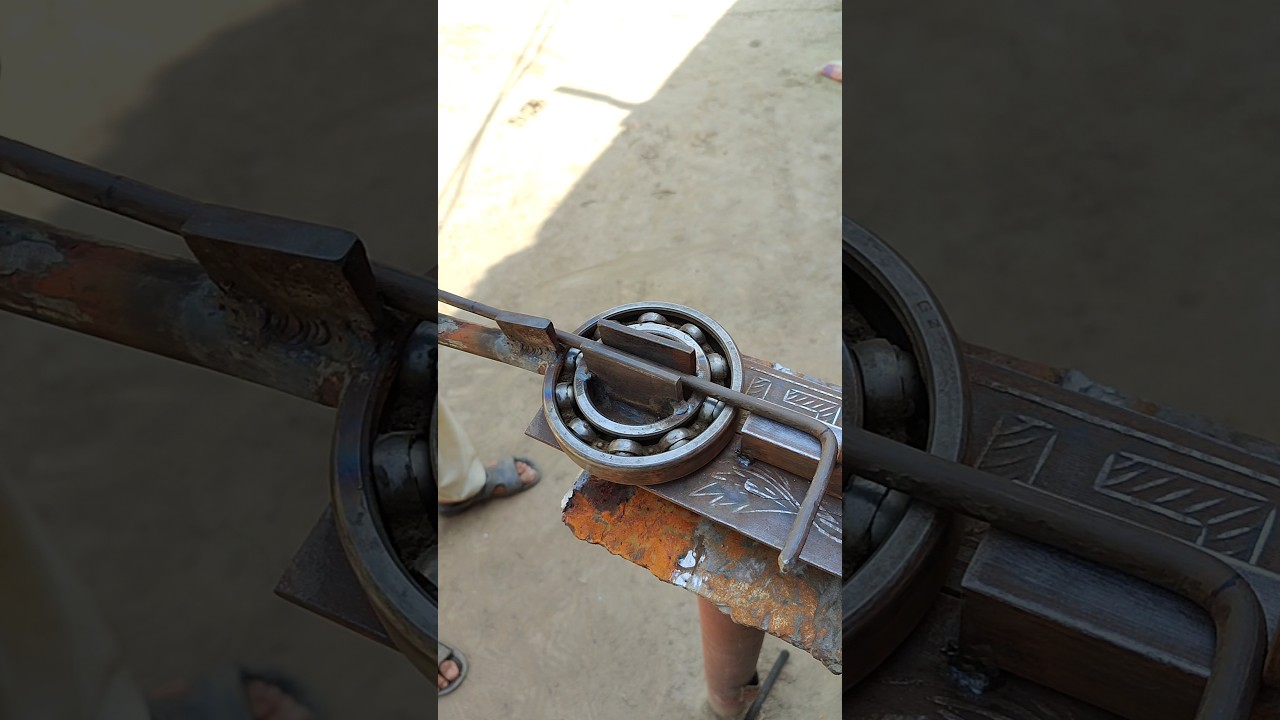 Useful idea for metal bar bending #shorts