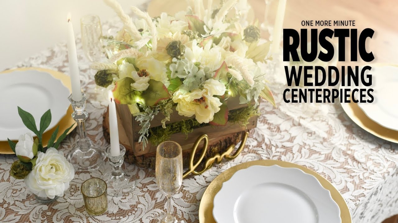 One More Minute: Rustic Wedding Centerpieces