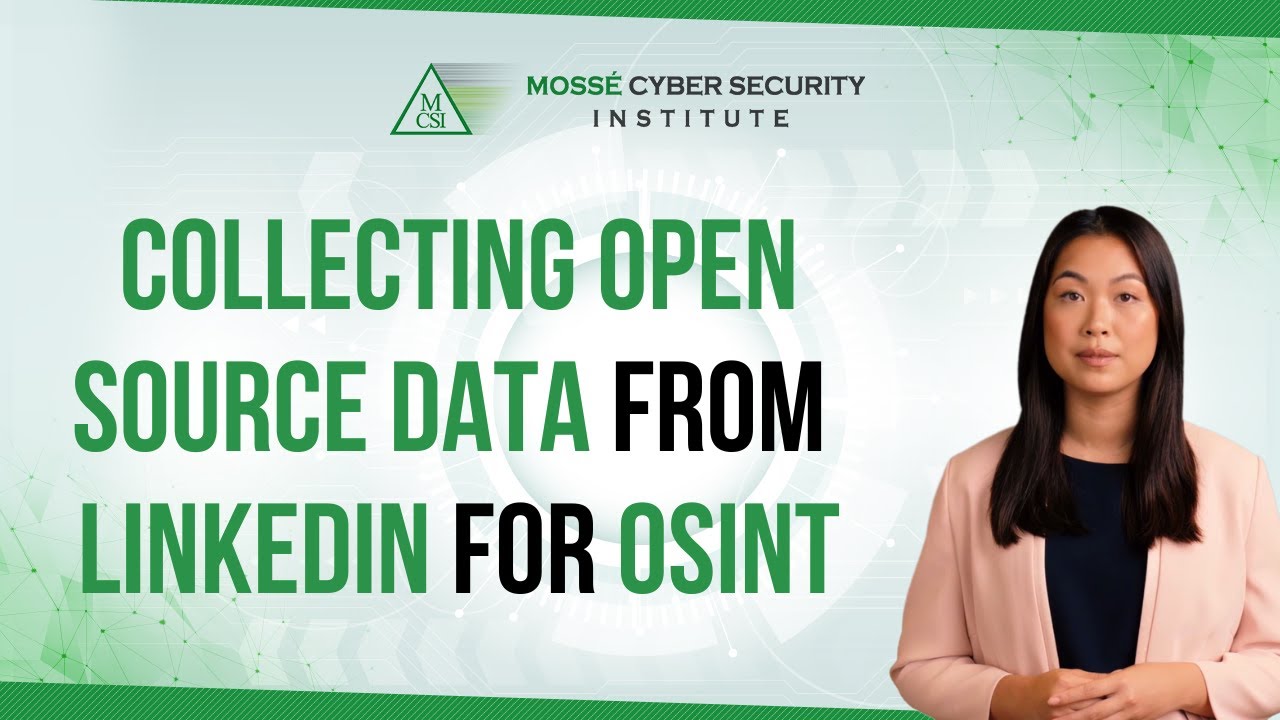 Collecting open source data from LinkedIn for OSINT