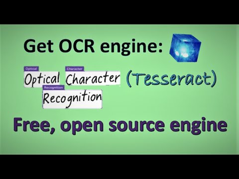 How to get tesseract executable || Free and open source Optical Character Recognition engine !!