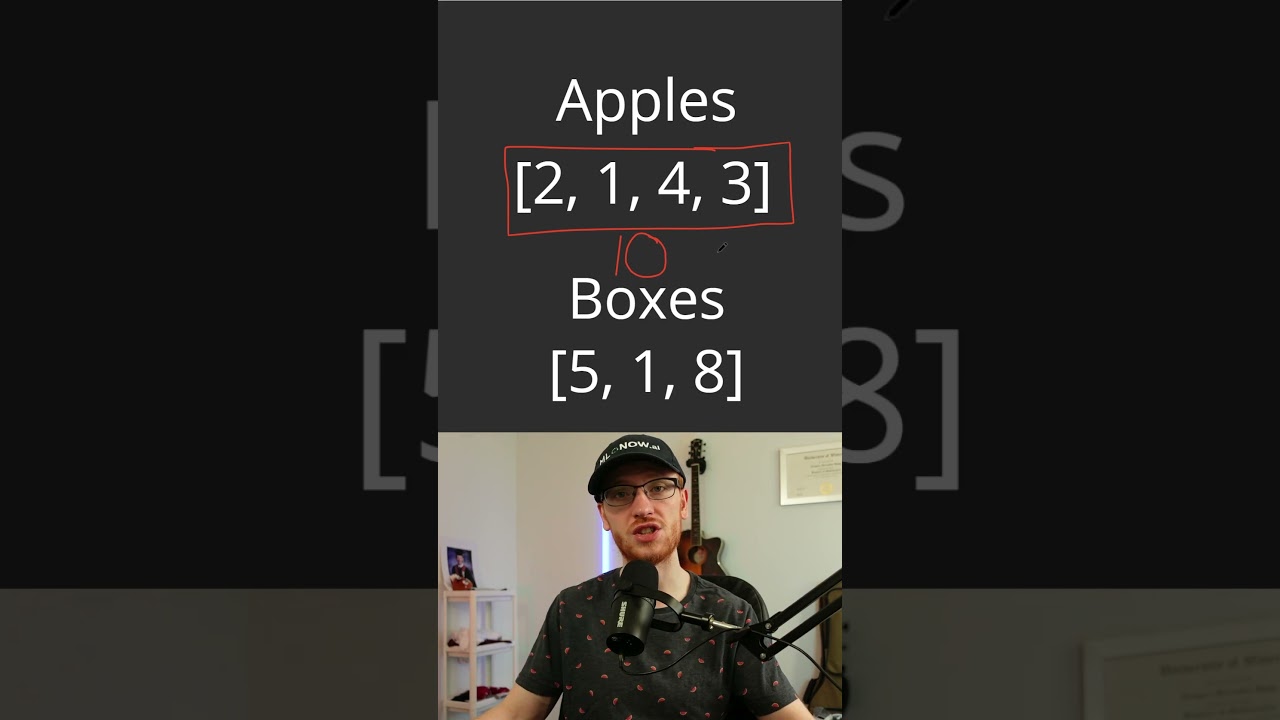 Apple Coding Interview Question! | Leetcode 3074 - Apple Redistribution into Boxes