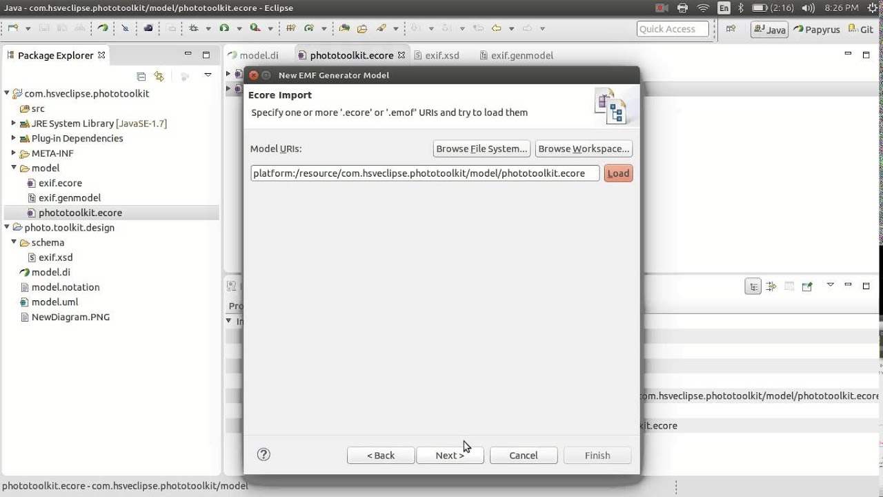 Eclipse by Example: Git and EMF