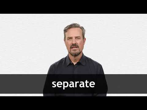 How to pronounce SEPARATE in American English