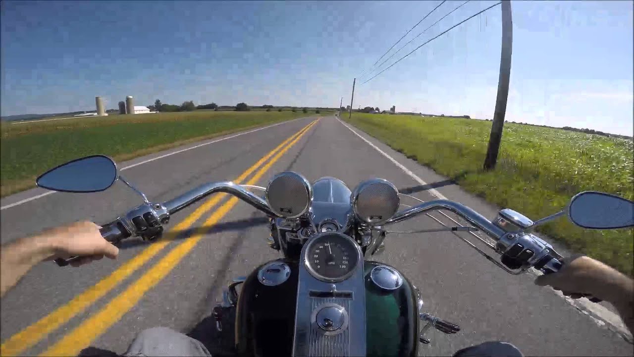 1997 Harley Davidson Road King test drive Go Pro 4 Black