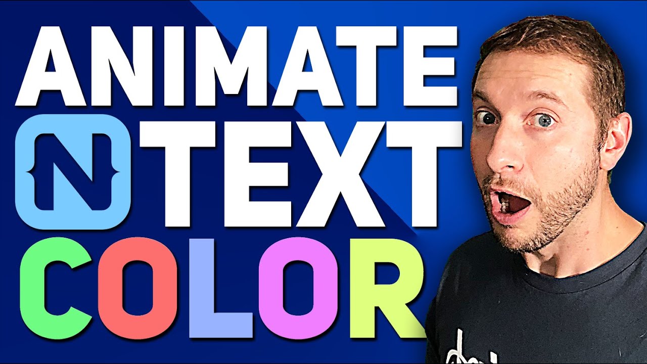 How to Animate TEXT COLOR in NativeScript | Tutorial