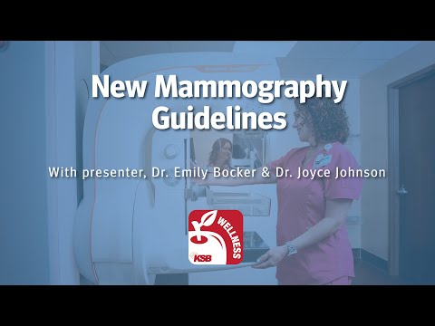 New Mammography Guidelines with Dr. Joyce Johnson and Dr. Emily Bocker