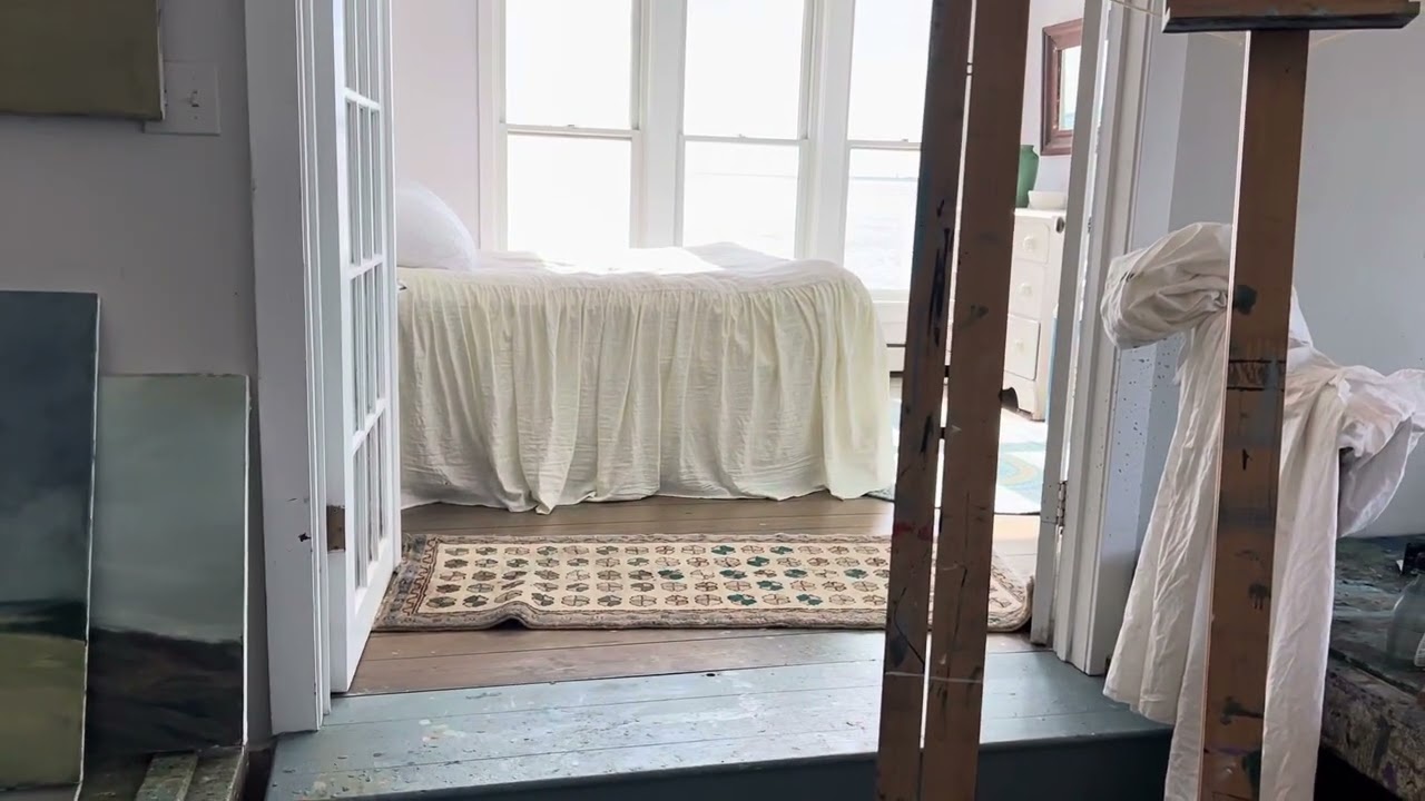 Anne Packard, 91, in her Provincetown, Massachusetts studio.