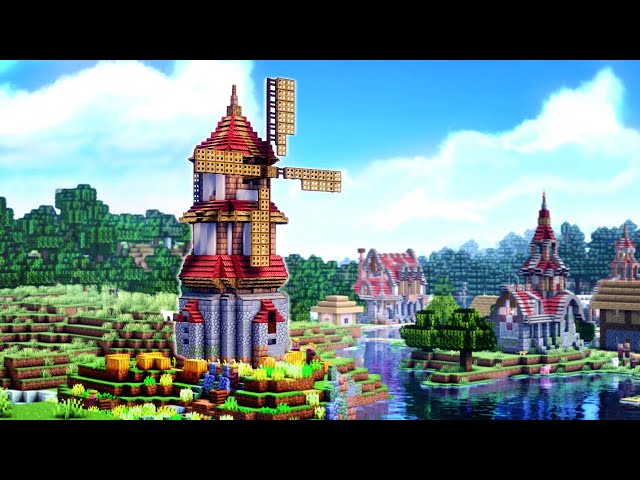 Village Windmill - Free Schematic Minecraft Map