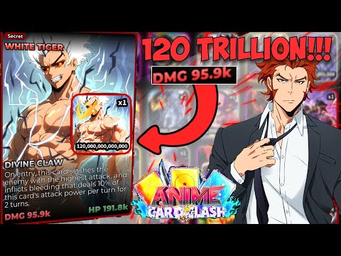 A 120 TRILLION BOSS CARD!!! HOW Did This Subscriber Get This LUCKY! Anime Card Clash Roblox