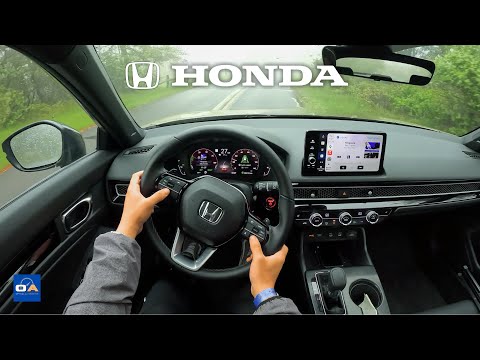 2025 Honda Civic Hatchback Hybrid Sport Touring | POV Test Drive Impressions & Review | 4K