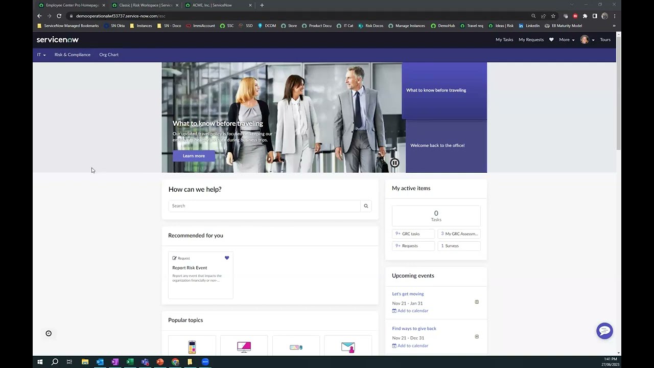 IRM demo  - Risk Management