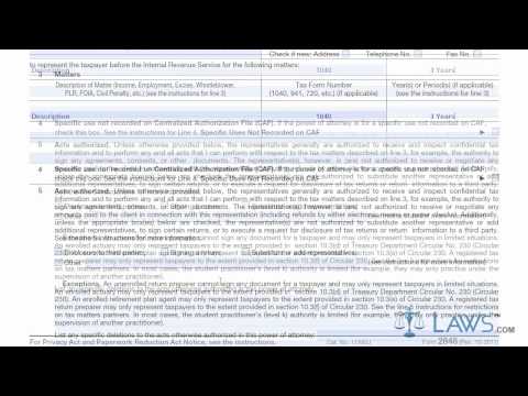 Learn How to Fill the Form 2848 Power of Attorney and Declaration of Representative