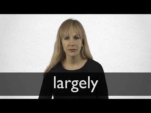 LARGELY definition and meaning | Collins English Dictionary