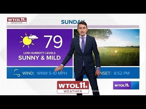 Sunny Sunday will see temps top out in upper 70s | WTOL 11 Weather