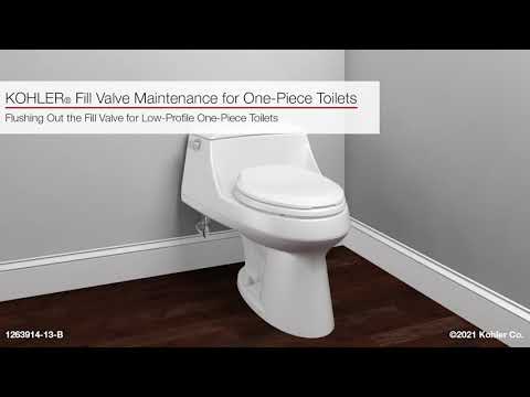 How to Flush the Fill Valve on KOHLER One-Piece Toilets