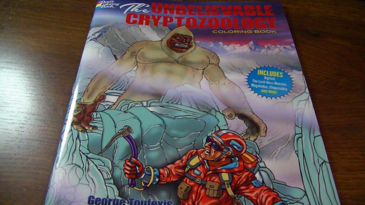 Flip Thru: The Unbelievable Cryptozoology Coloring Book