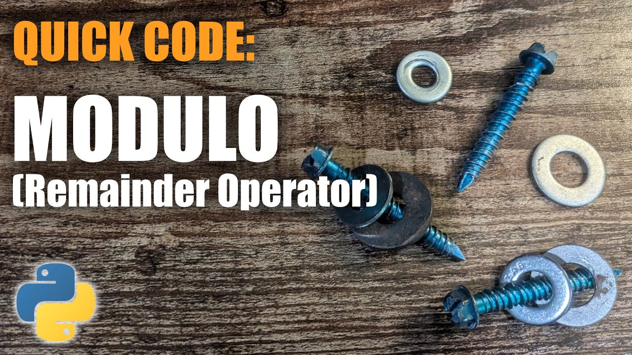 Python Quick Code: Quick Code: Modulo Operator