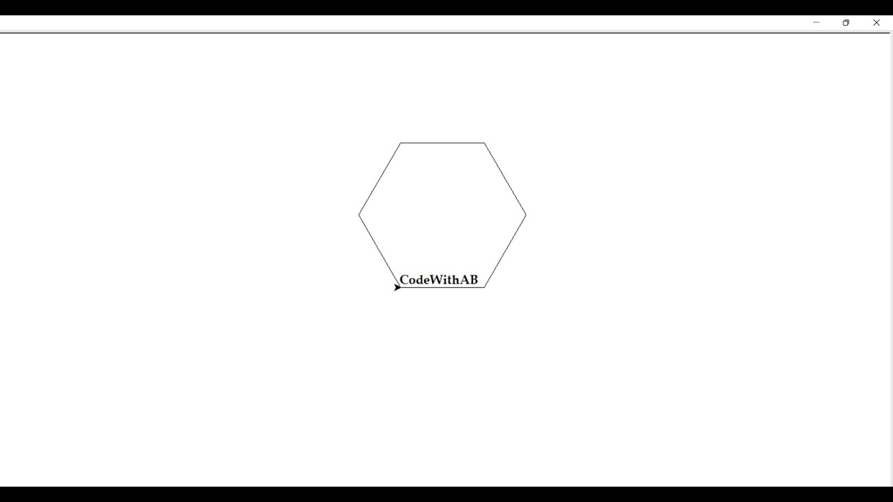 Draw Hexagon Using Turtle in Python || Turtle || Python