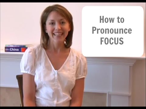 Learn to pronounce FOCUS - American English Pronunciation Lesson #learnenglish #learnenglish english