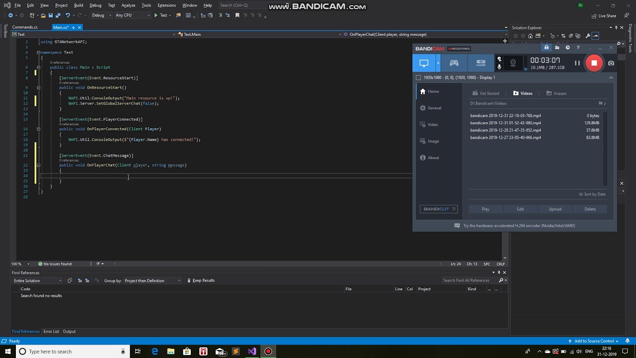 [RageMP C#] Server Events / Callbacks tutorial.