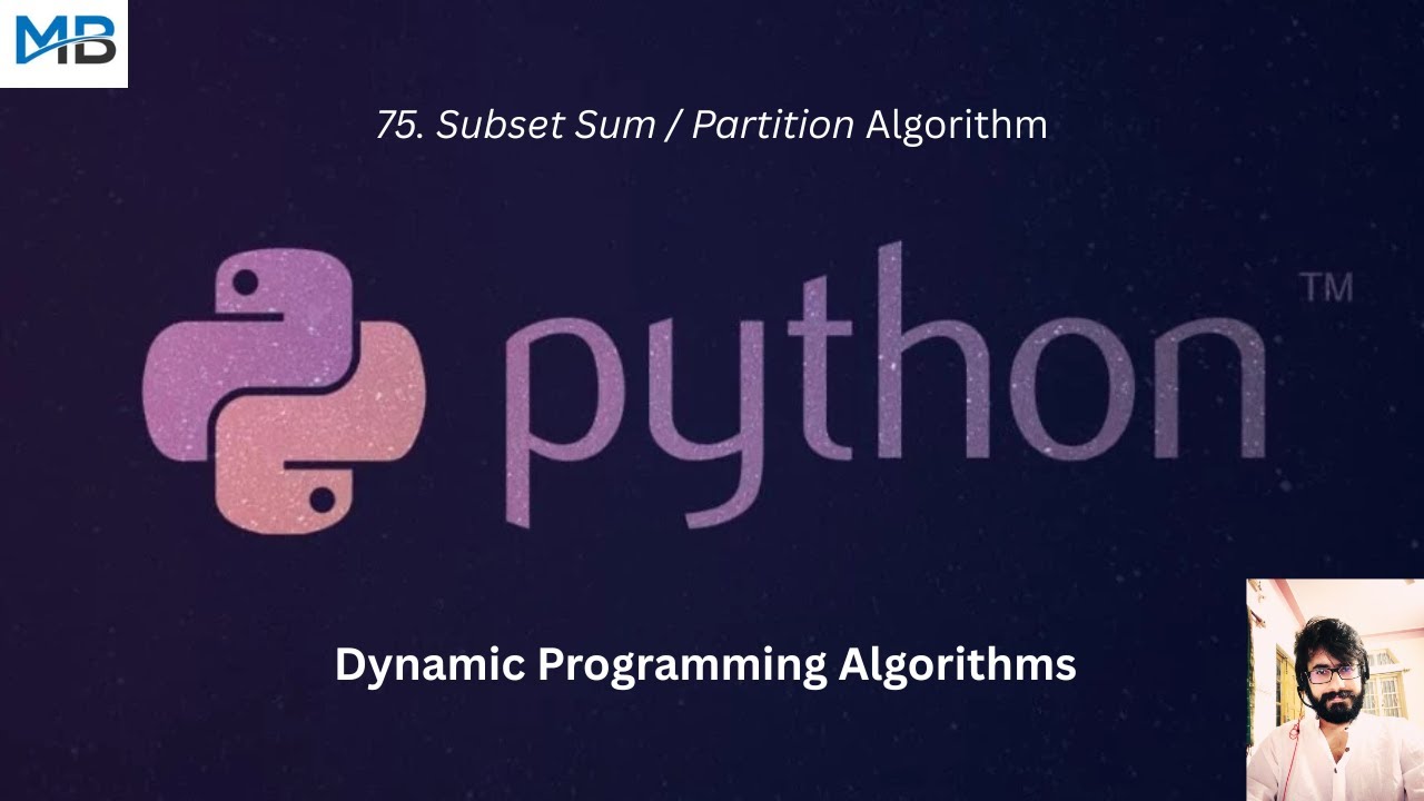 75. Subset Sum OR Partition Algorithm in Python