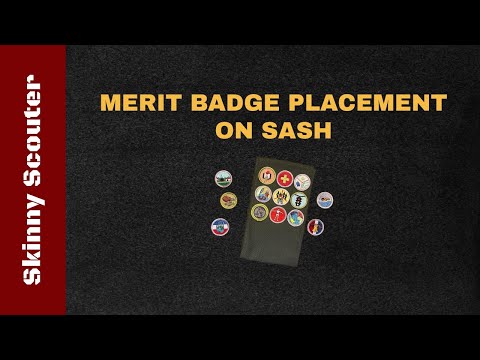 [BOY SCOUTS] Correct Placement of Merit Badges on your Sash!