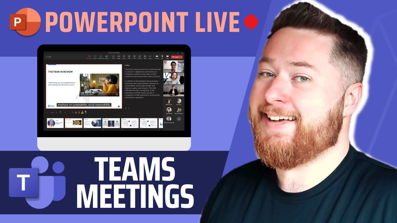 Microsoft Teams Meetings with PowerPoint Live