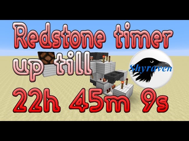 Silent Redstone Timer up to 22h 45m 09s Minecraft Map