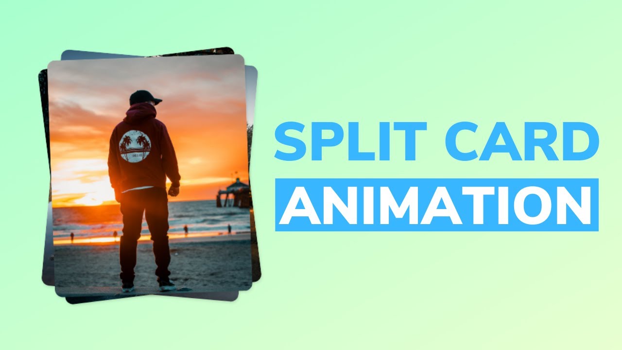 Image Cards Split Animation in HTML & CSS
