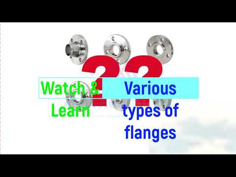 Types of flange, Flange faces and Flange Identification