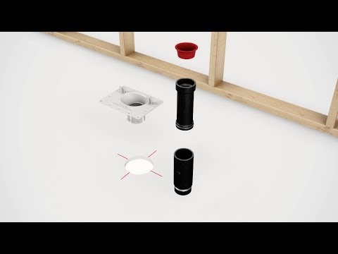 F2 Drain - The innovative solution for freestanding bathtub installation!