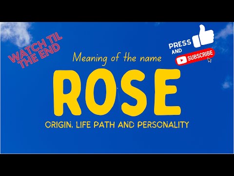 Meaning of the name Rose. Origin, life path & personality.