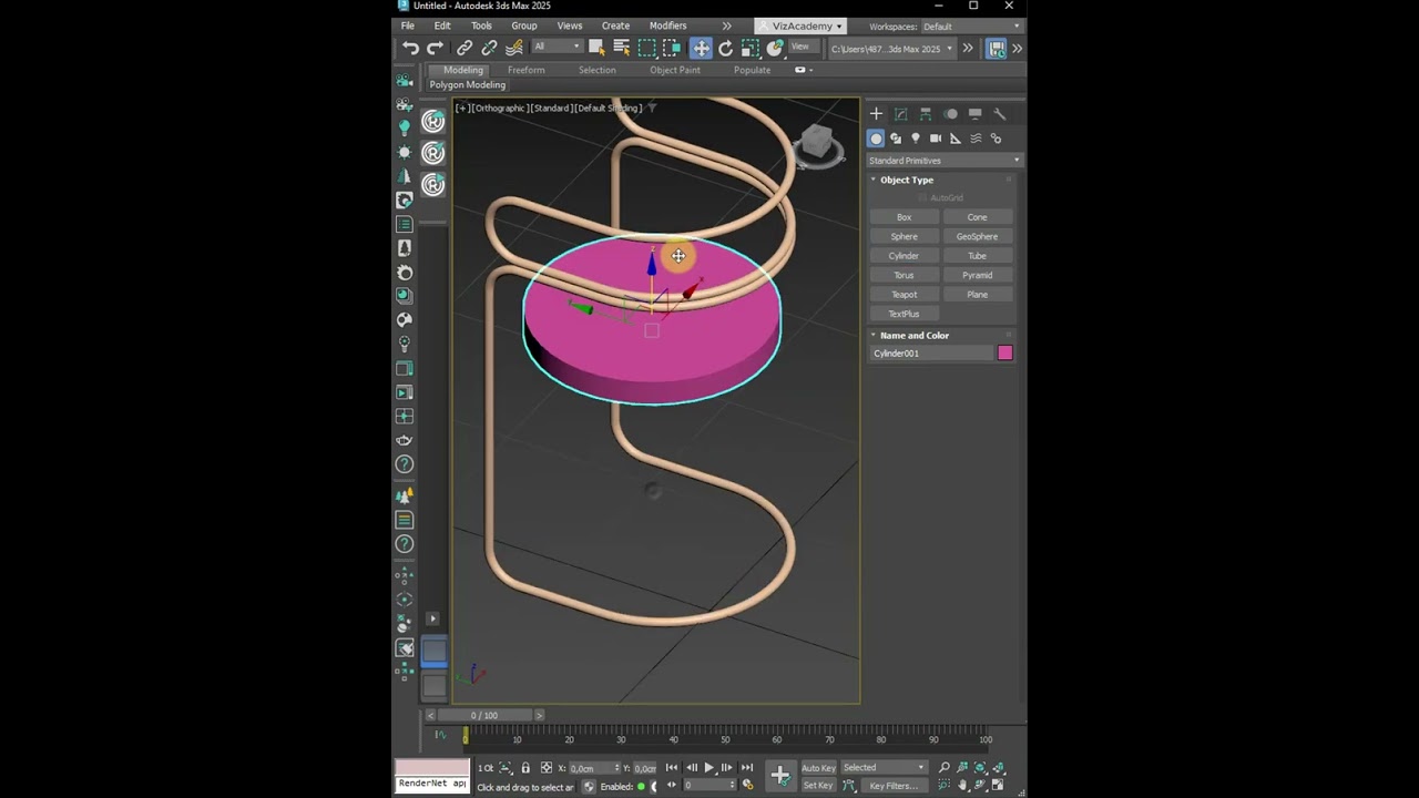 Chair modeling in 3ds max